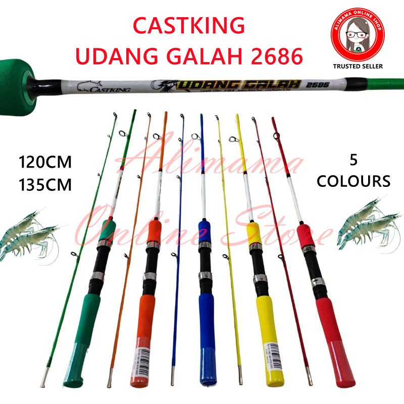 CASTKING UDANG GALAH 2686 FISHING ROD PRAWN PANCING UDANG | Shopee Malaysia