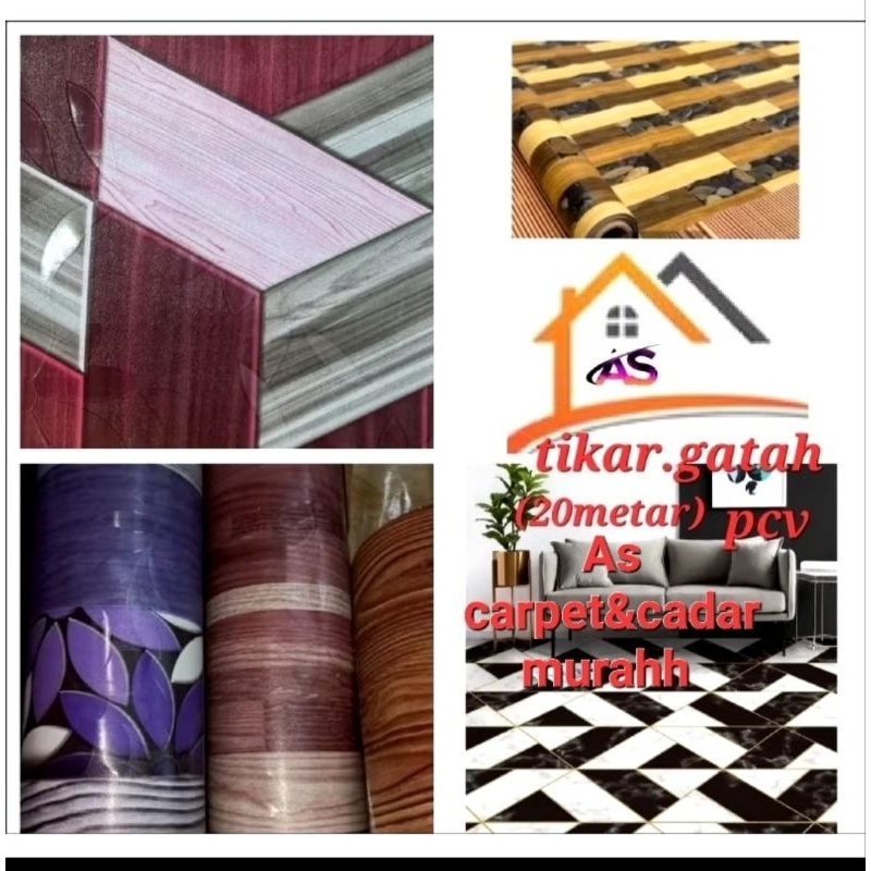 Tikar Getah 3D EMBOSSED Gulung | 20 METER 0.35MM 3d PVC | Shopee Malaysia