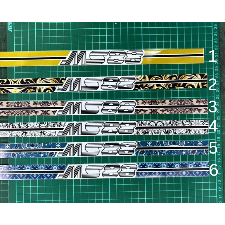 Sticker Helmet Motosikal MS88 /Helmet Motorcycle MS88 Sticker (Size Fit ...