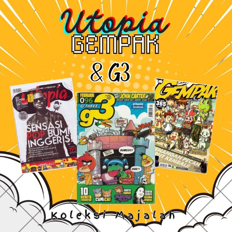 Koleksi E-Majalah Utopia, Gempak & G3 - 36 Majalah (PDF) | Shopee Malaysia