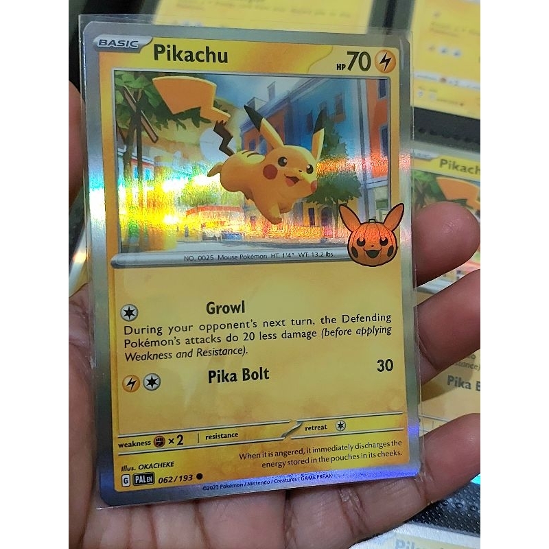 Pokemon TCG - Pikachu, Trick or Trade, Holo Card | Shopee Malaysia