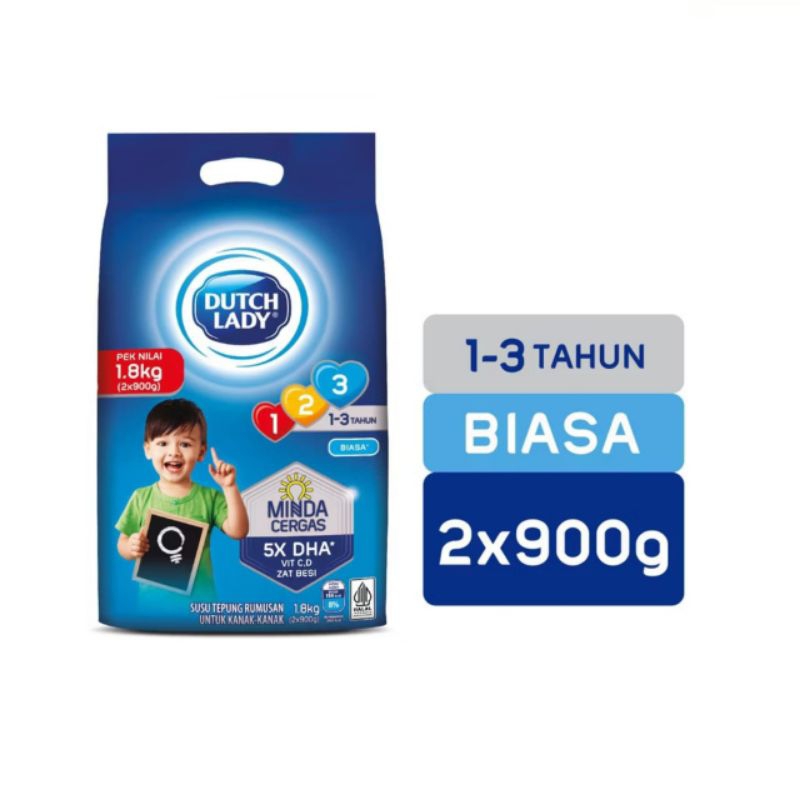 DUTCH LADY 123 BIASA PEK NILAI 1.8kg (2×900g) | Shopee Malaysia