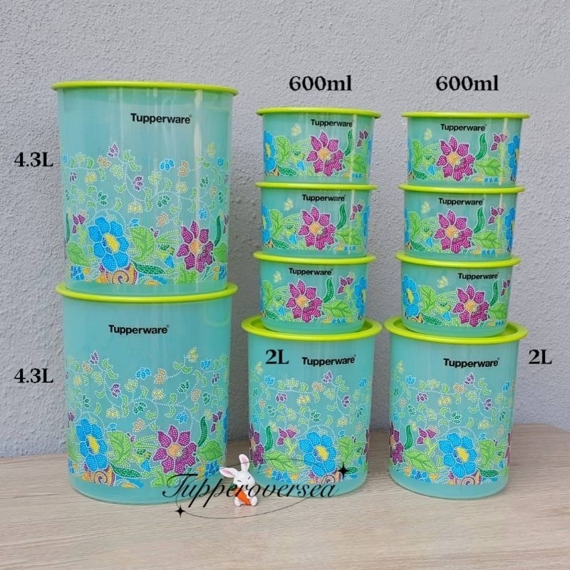 Tupperware One Touch Petalz/Royale Bloom/ Window/ Garden Blooms/ Camellia - 600ml / 950ml / 1 ...