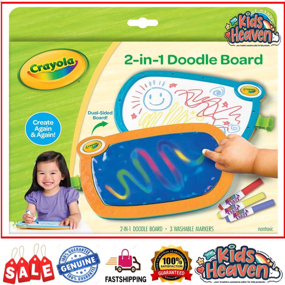 My First Crayola 2-in-1 Doodle Board (100.0% Original) | Shopee Malaysia