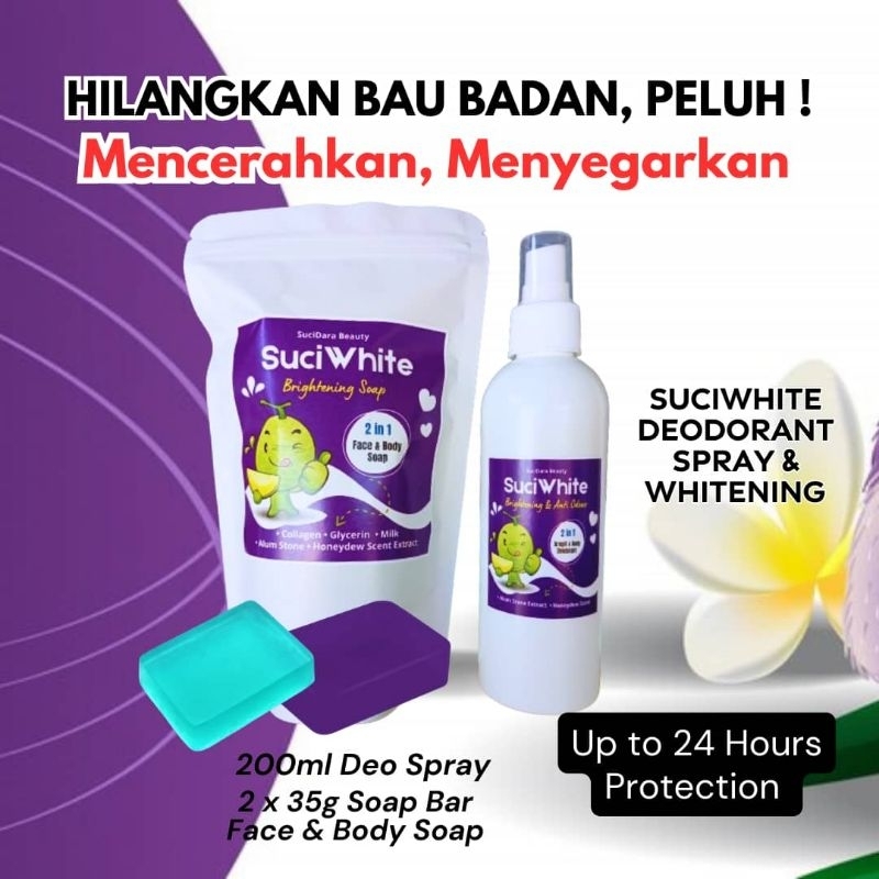 Anti BAU Busuk Dan Ketiak Hitam, SuciWhite Deodorant Spray and ...