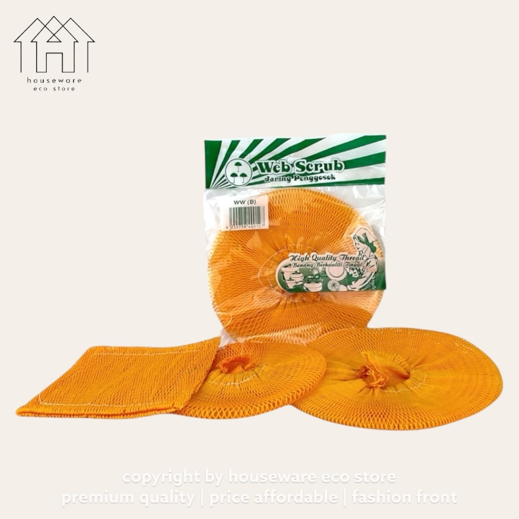 Cleaner Round Washing Net / Fish Net Dish Washing Net / Pencuci Pinggan ...