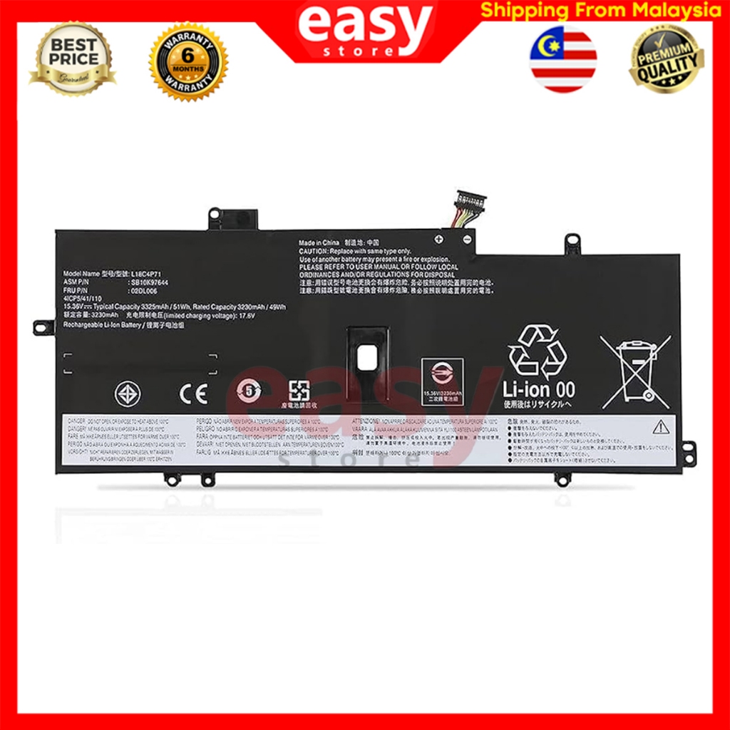 LENOVO L18L4P71 LTP00109A SB10K97642 SB10K97644 18C4P71 L18M4P72 CARBON ...