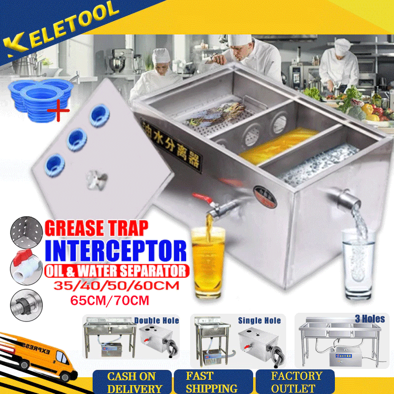 grease trap stainless steel kitchen oil trap for kitchen Trap waste ...
