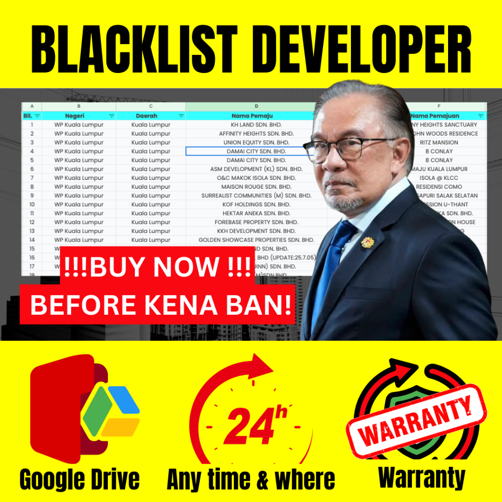 Blacklist Developer | Developer Sakit Malaysia | 黑名单 发展商 | 2025 Malaysia Blacklist Developer ...