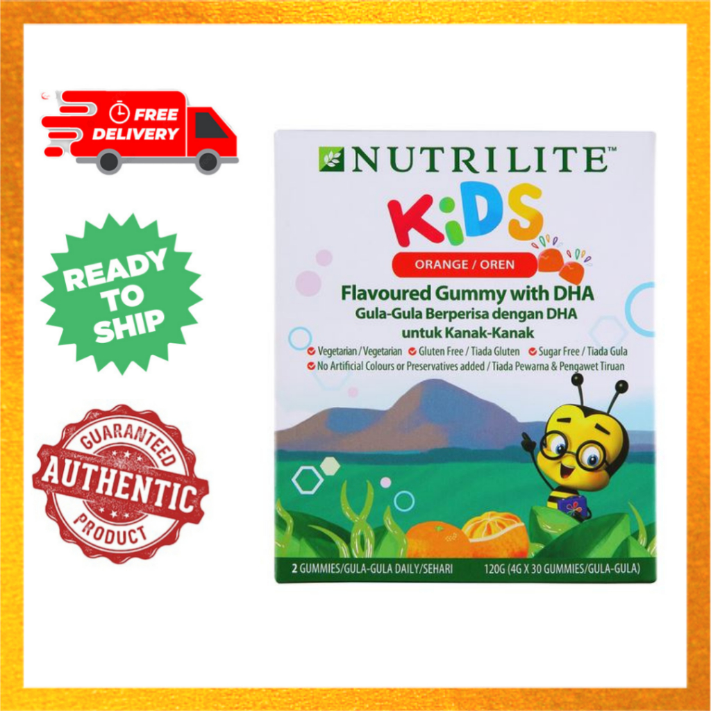 Nutrilite Kids Orange Flavoured Gummy With DHA – 4g X 30 Gummies ...