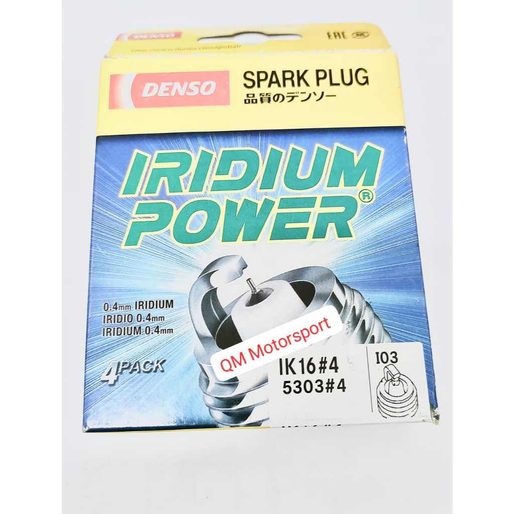 DENSO IRIDIUM POWER IK16 SPARK PLUG For PROTON / PERODUA / TOYOTA (5303 ...