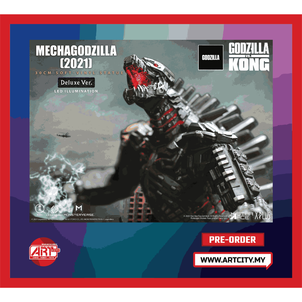 X-Plus - Star Ace - Mechagodzilla 2021 - Godzilla VS Kong - 30CM Soft ...