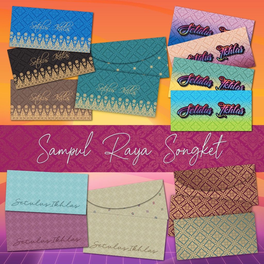 Sampul Raya Songket 2025 (10pcs) | Shopee Malaysia