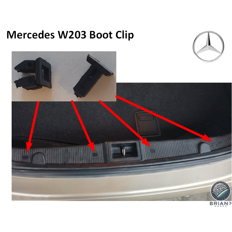 MERCEDES W203 W211 BOOT CLIP BOOT FASTENER | Shopee Malaysia