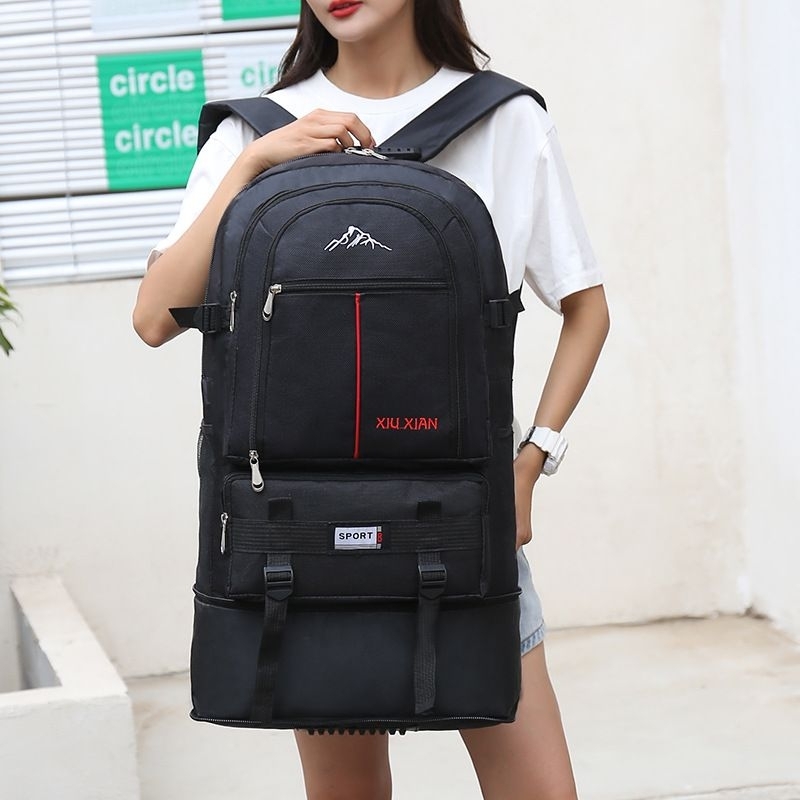 Stock Malaysia 65L-75L Mountaineering backpack hiking waterproof large capacity bag Camping Bag ...