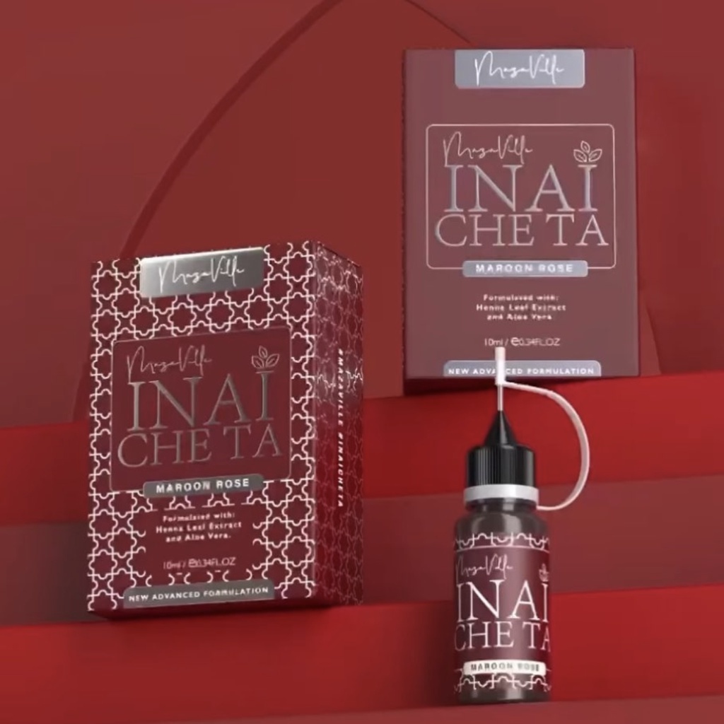INAI CHE TA 10ml VIRAL ORIGINAL [MAROON ROSE/RED VELVET] SAH SOLAT | Shopee Malaysia