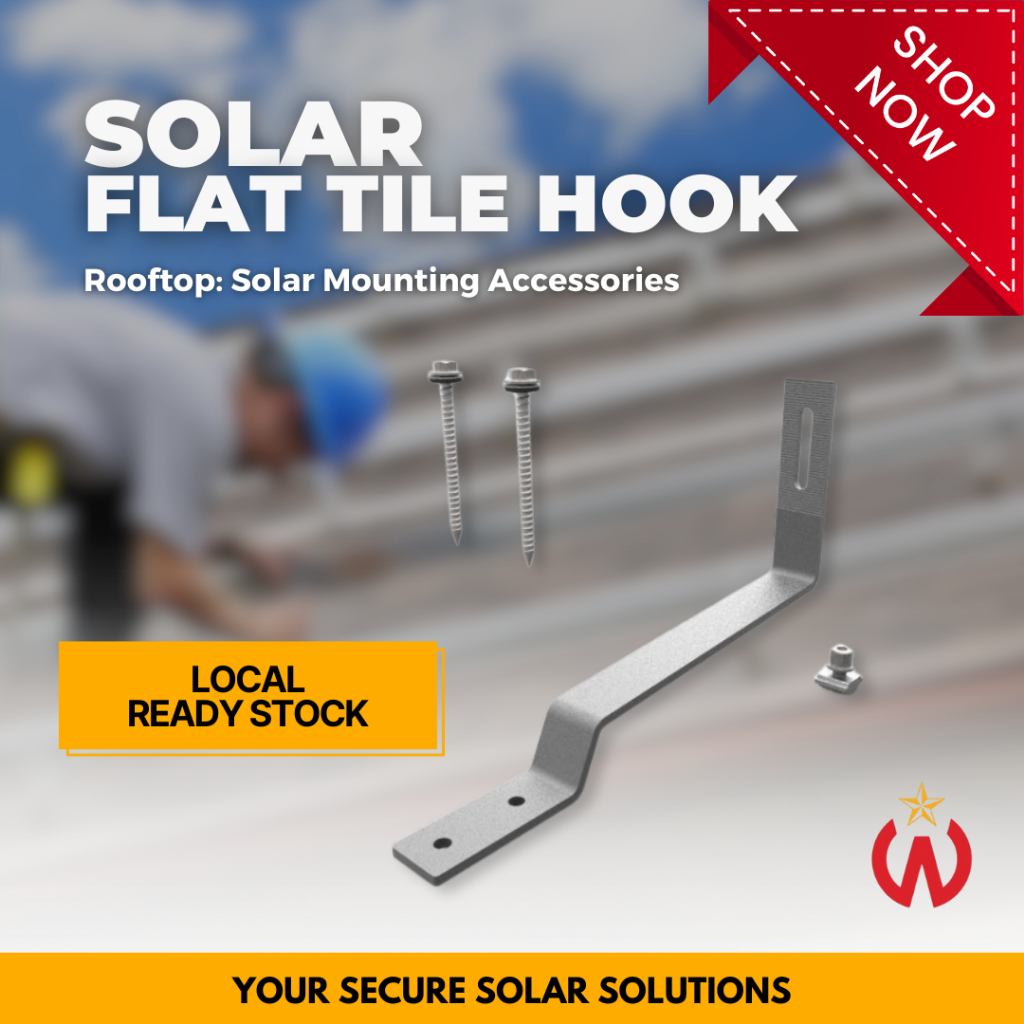 Winstar Solar Flat Tile Hook | Shopee Malaysia