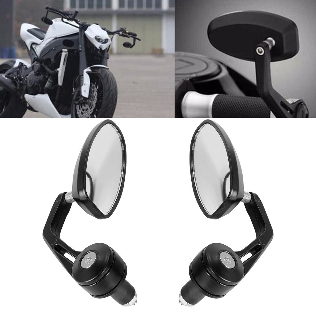 Side Mirror Motorcycle 7/8 Handle Bar End Side Mirror Motor Bike Alloy ...