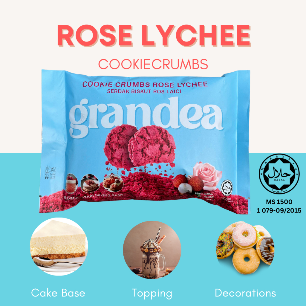 Grandea Cookie Crumbs 454g | 7 Flavours | Halal Certified | Shopee Malaysia