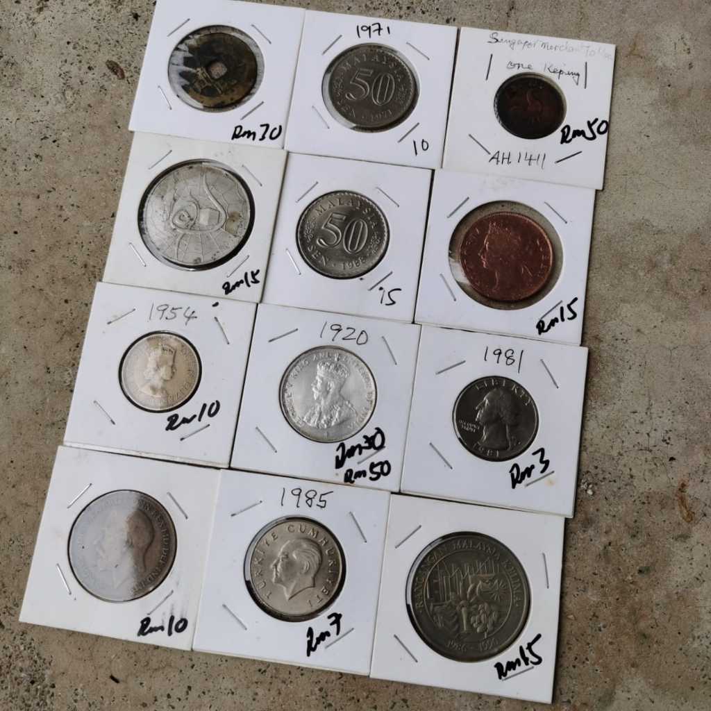 ANTIQUE VINTAGE KOLEKSI SYILING LAMA COIN DUIT LAMA ANTIK | Shopee Malaysia