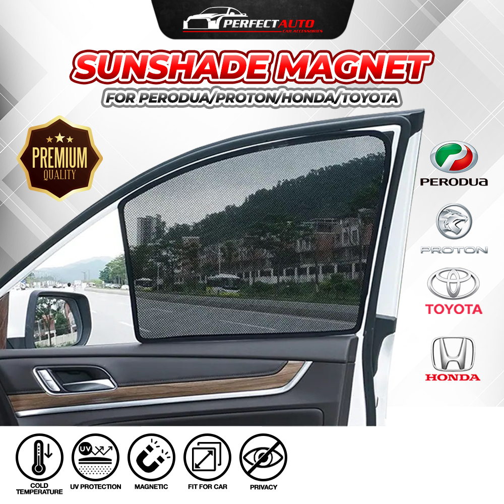Magnetic Car Sun Shade Perodua Toyota Car Auto Side Window Curtain Car ...