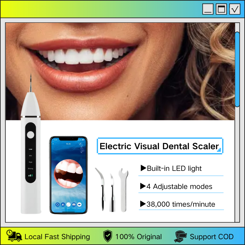 Smart Ultrasonic Dental Scaler With Camera Visual Electric Sonic Teeth Plaque Cleaner For Teeth ...