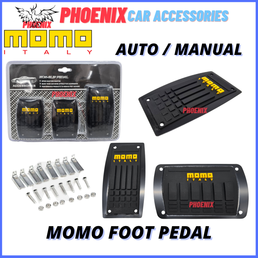 MOMO JDM Racing Foot Pedals Pads - Rubber Non-Slip for Automatic ...
