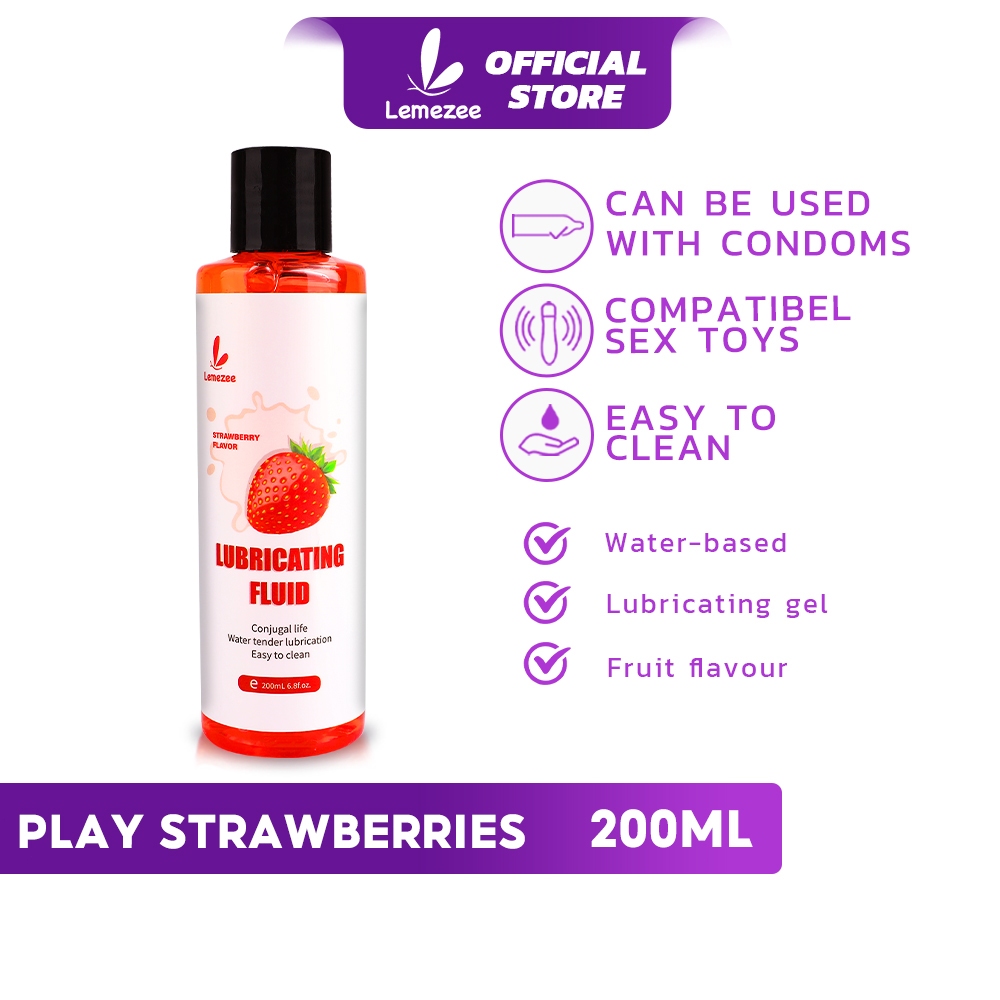 Lemezee Lubricant Gel Hyaluronic Acid lube 200ml Fruit Water Soluble Lubricant 潤滑液 | Shopee Malaysia