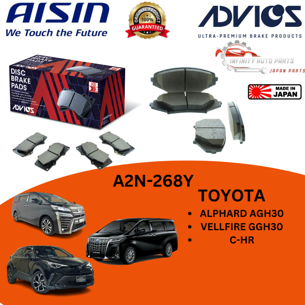 Aisin Advics Toyota Alphard Vellfire AGH30 GGH30 CHR ZGX11 NGX50 Disc ...