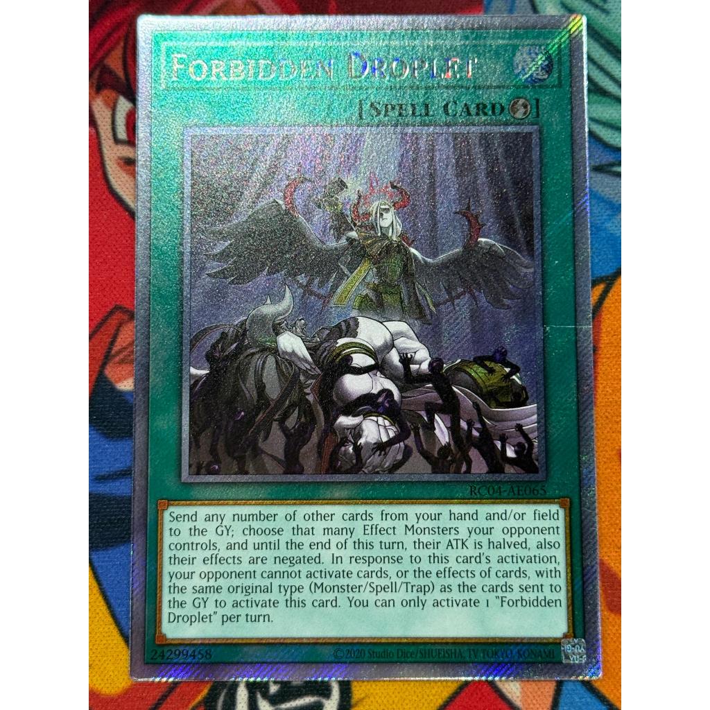 YUGIOH AE RC04-AE065 Forbidden Droplet (EXSER) | Shopee Malaysia