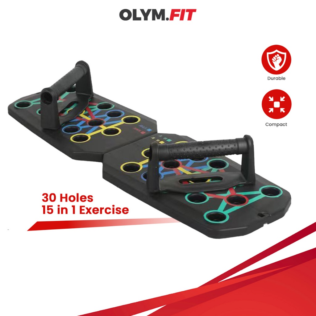 16 in 1 Foldable Push up board home gym fitness exercise push up frame ...