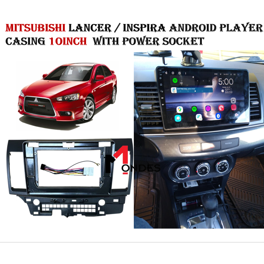 Android Player Casing 10“ Proton Inspira / Mitsubishi Lancer 2007-2015 ...