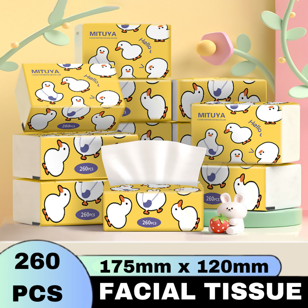 【260PCS】Yellow Duck TISSUE 4-layer tissues with Comel panda pattern ...
