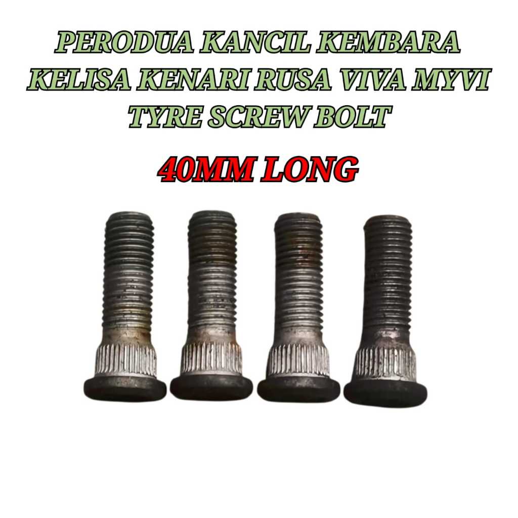 Tyre Screw Bolt / Skru Tayar Perodua Kancil Kelisa Kenari Kembara Rusa ...