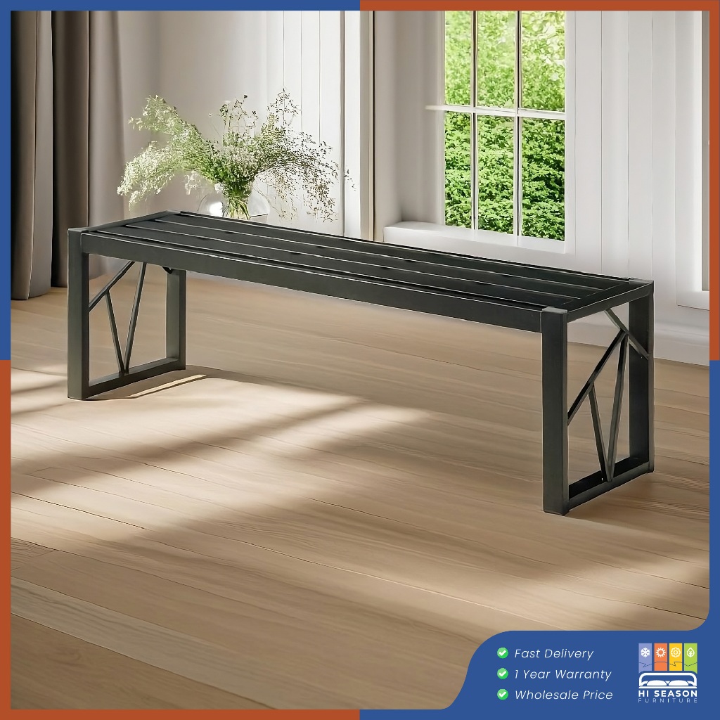 HI SEASON 4FT Metal Bench Chair/Bangku panjang/Kerusi Pondok/Kerusi ...