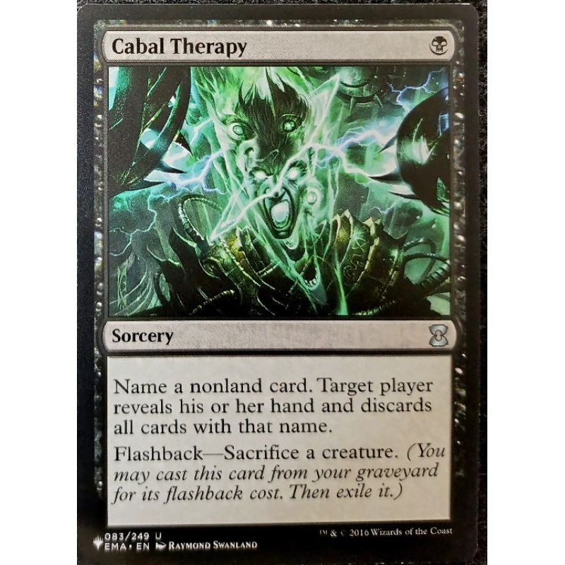 Magic The Gathering : Cabal Therapy Uncommon Eternal Masters Card ...