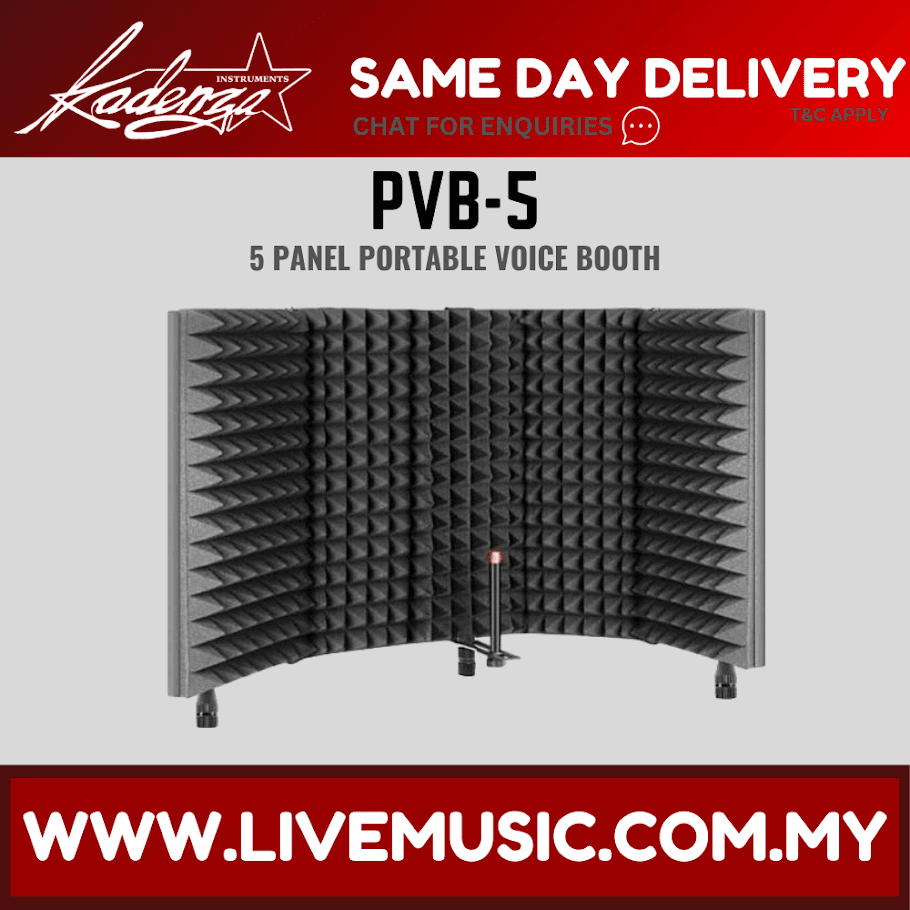 Kadenza PVB-5 5 Door Portable Vocal Booth Folding Shield Windscreen ...