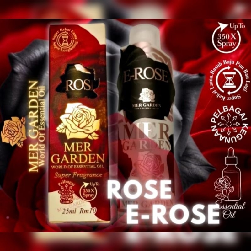 🇲🇾 30gm/25ml MER GARDEN FRAGRANCE Perfume Pelbagai Variasi Bau Rose ...