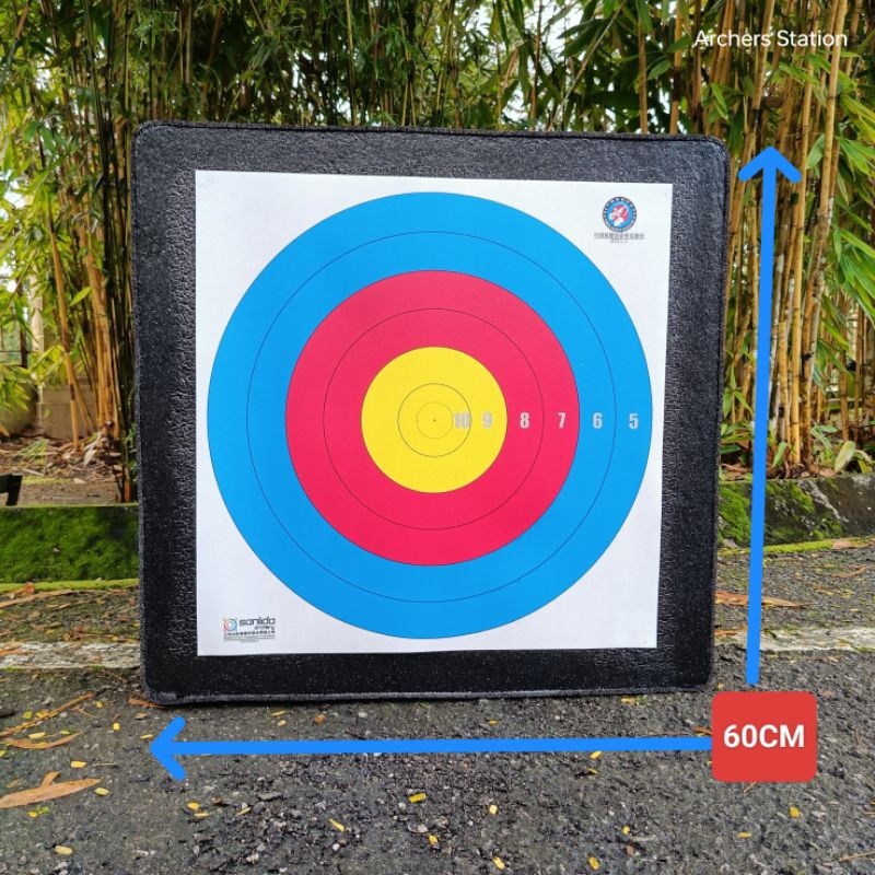 ARCHERY ALL BLACK PE FOAM TARGET BUTT DIMENSION 60CM X 15CM + FREE ...