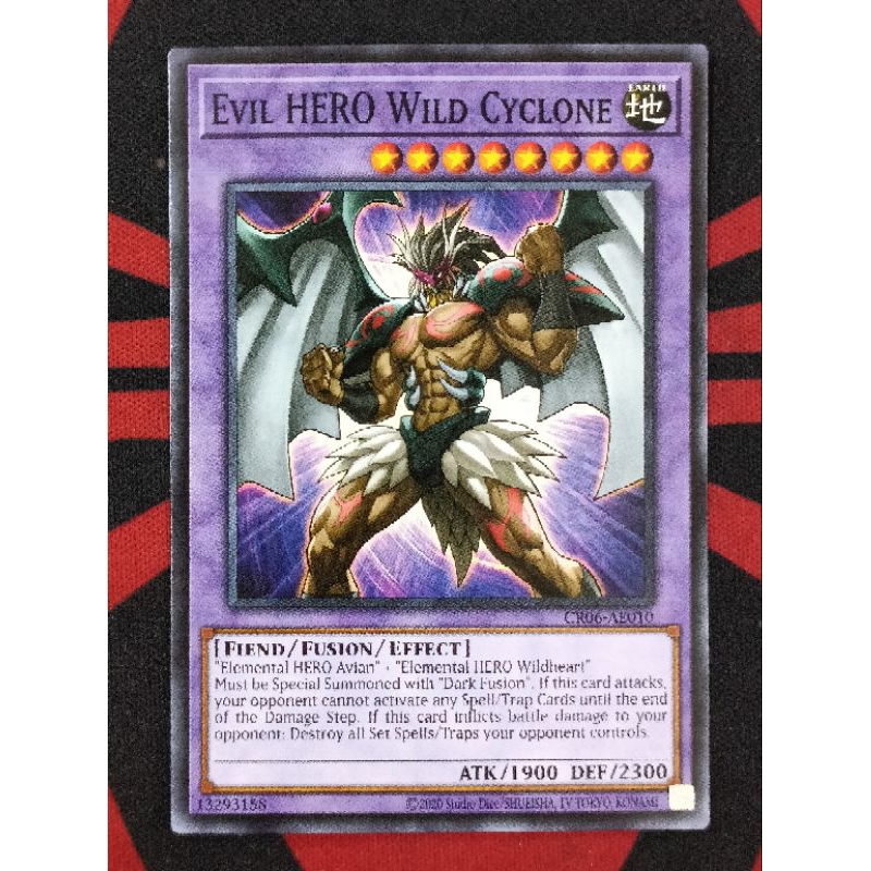 YUGIOH KONAMI CR06-AE010 Evil HERO Wild Cyclone (Common) | Shopee Malaysia
