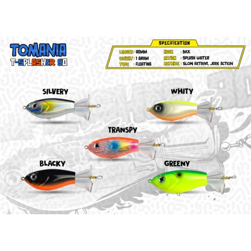 Tomania T-Splasher 90 Topwater Lure Ready Stock | Shopee Malaysia