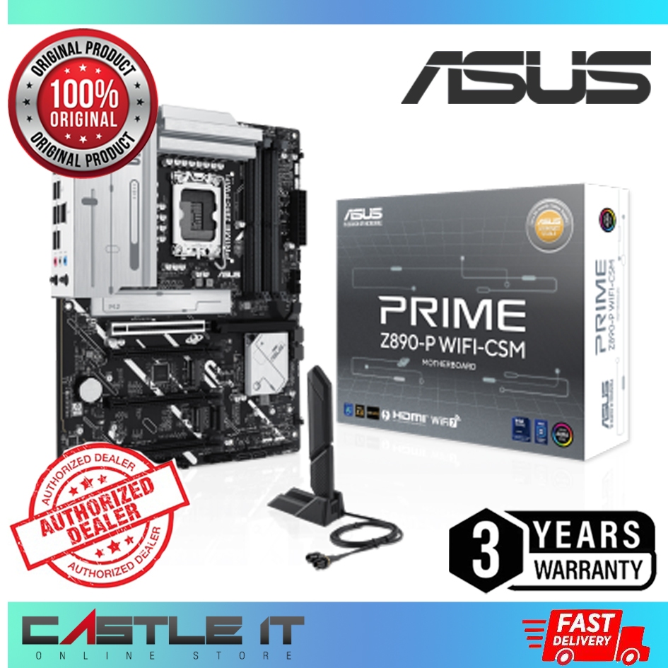 ASUS PRIME Z890-P WIFI-CSM Motherboard LGA1851 Ultra Series (Intel 15th ...