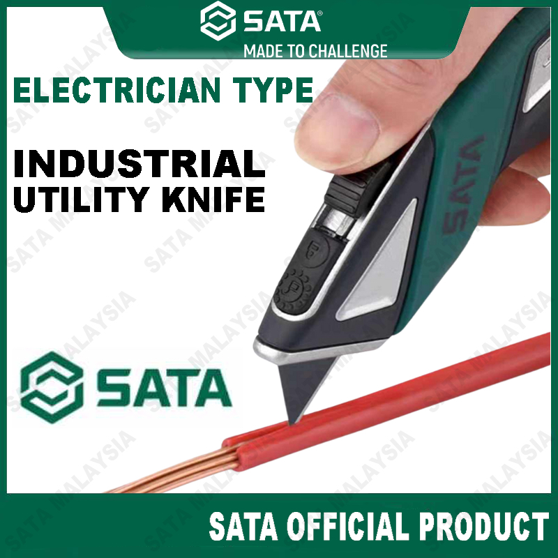 SATA Industrial Utility Knife Wire Cable Cutter Electrician Utility ...