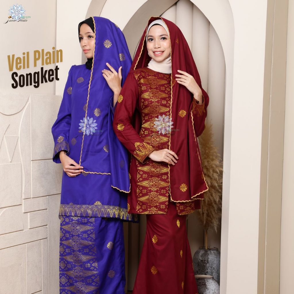 BUY 3 GET 1 FREE Muslimah Shawl Plain Veil Muslimah Permpuan bunga ...