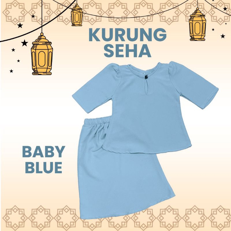 Baju Raya 2025 - Kurung Seha Material Crepe (Newborn-2 Tahun) | Shopee Malaysia