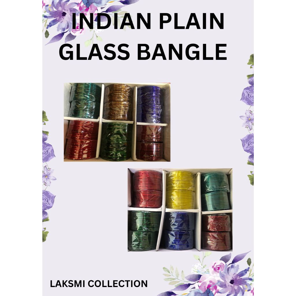 INDIAN PLAIN BANGLE GLASS (12 pcs) | Shopee Malaysia