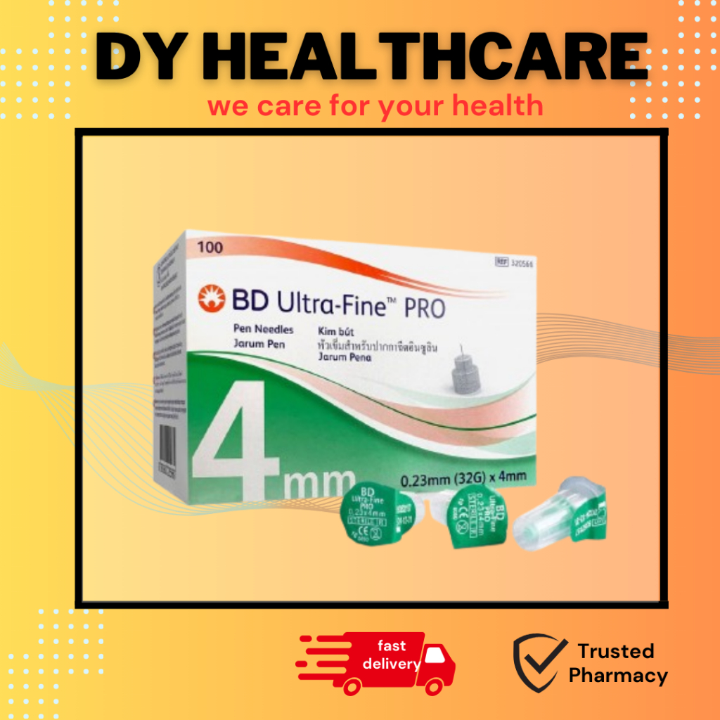 BD Ultra Fine Pro Pen Needles 4mm 32G 100 PCS | Shopee Malaysia
