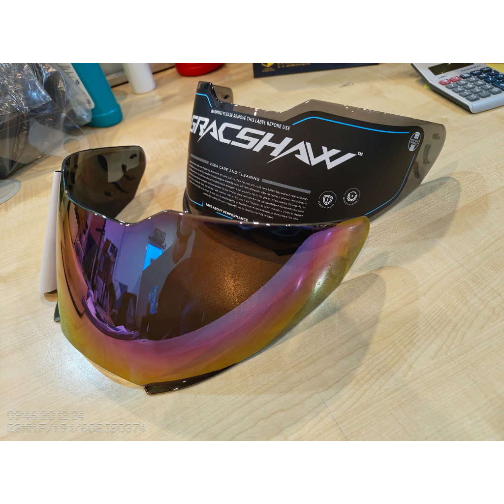 (Visor) Gracshaw Helmet Grandio G9200 Jelmet Visor clear visor only ...