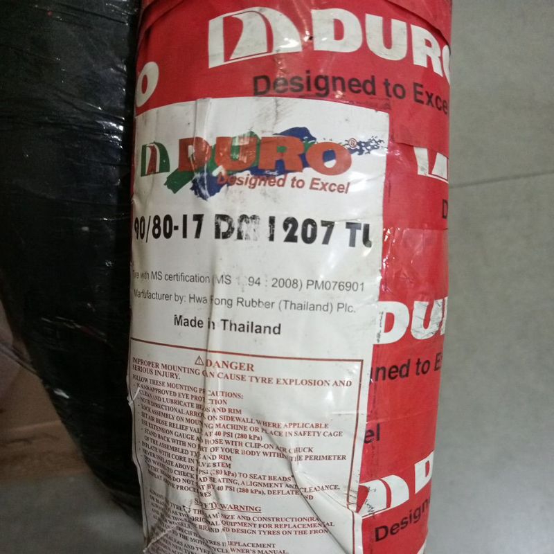 DURO Tubeless 90/80-17 DMI 207 Tire(Thailand) | Shopee Malaysia