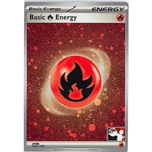 Basic Fire Energy - SVE002 Cosmic Holo Prize Pack Series Promo Pokemon ...